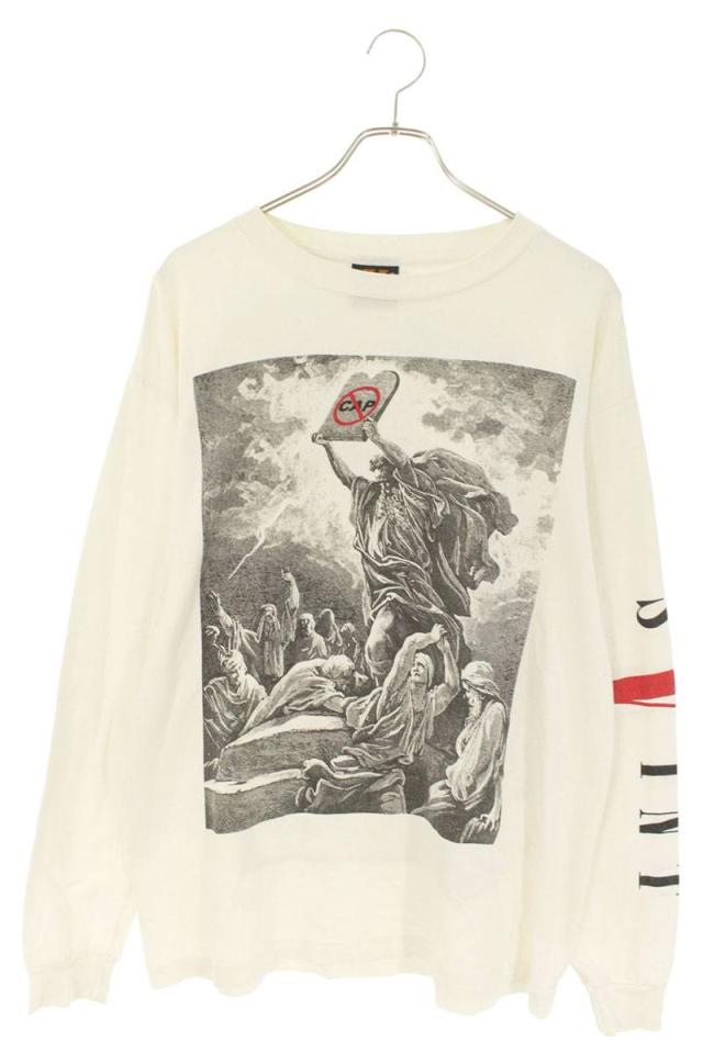 セントマイケル  ヴィーロン サイズ:M  22SS  SM-22-0000-069 ヴィンテージ加工長袖カットソー 中古 OM10