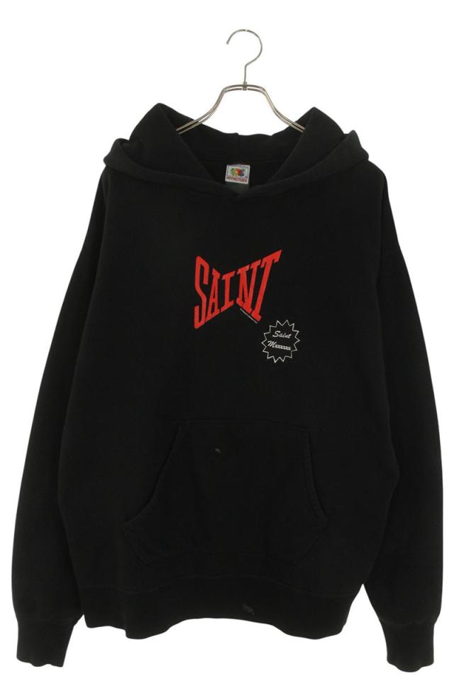 セントマイケル サイズ:XL  SM-YS8-0000-035 ロゴプリンプルオーバーパーカー 中古 SB01