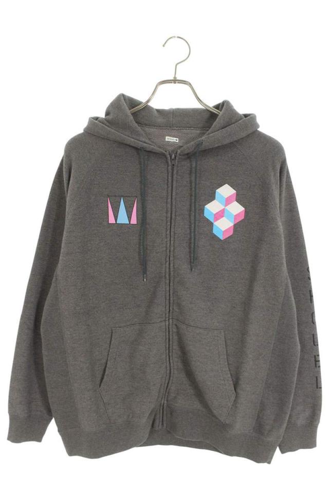 シークエル サイズ:S  24SS  WE-24SS-HD-02 WEEKENDロゴプリントジップパーカー 中古 BS99