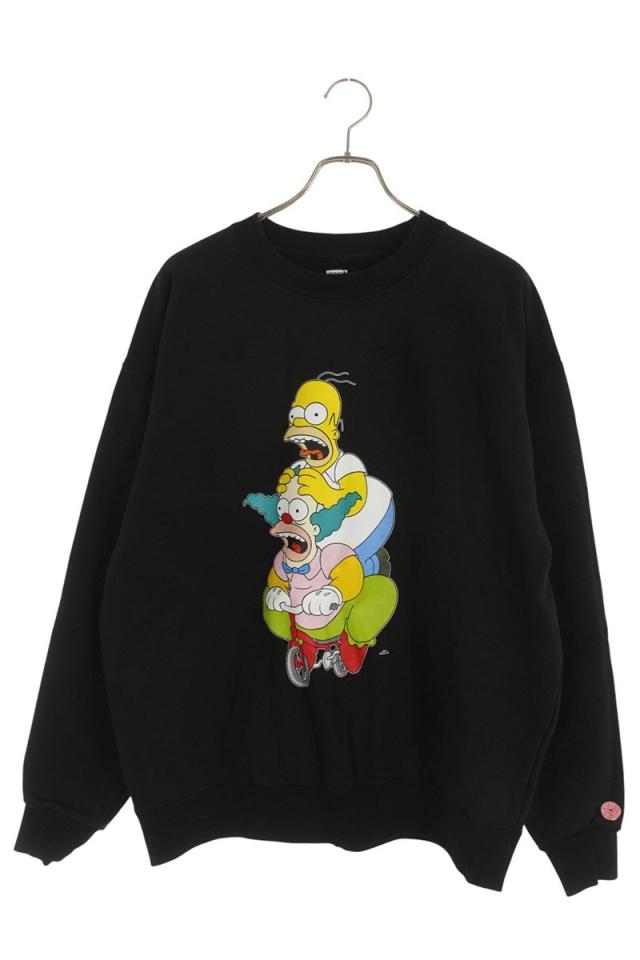 シークエル サイズ:XL  24AW  SQ-24AW-TSCS-01 Simpsonsプリントスウェット 中古 BS99