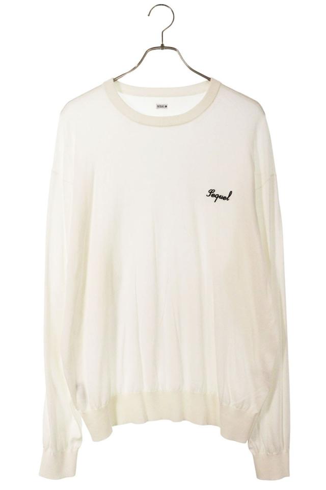 シークエル サイズ:L ロゴ刺繍ニット 中古 BS99