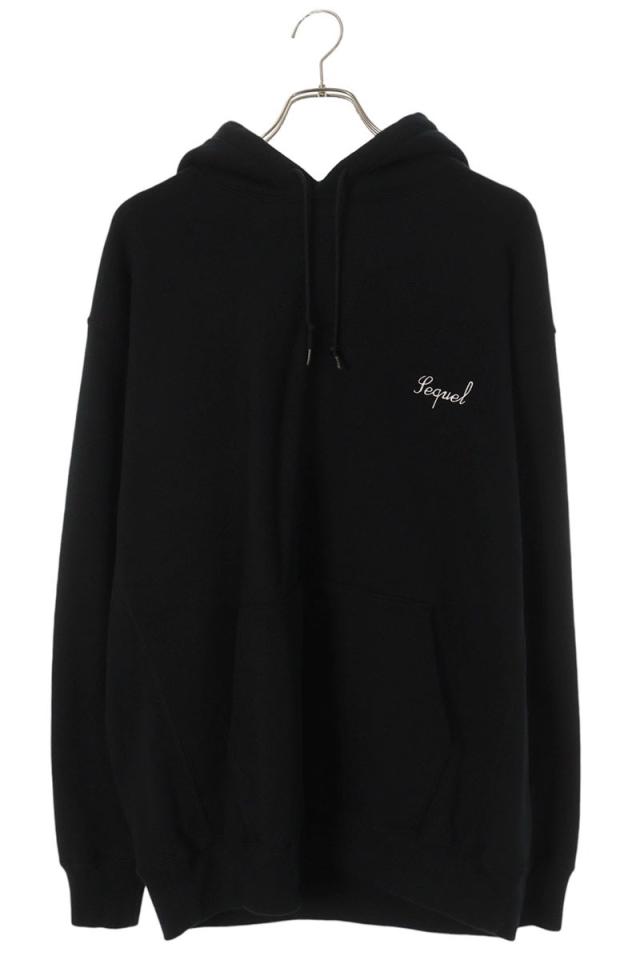 シークエル サイズ:L ロゴ刺繍パーカー 中古 BS99