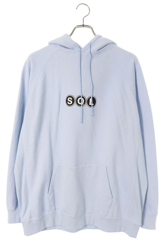 シークエル サイズ:L ロゴプリントパーカー 中古 BS99