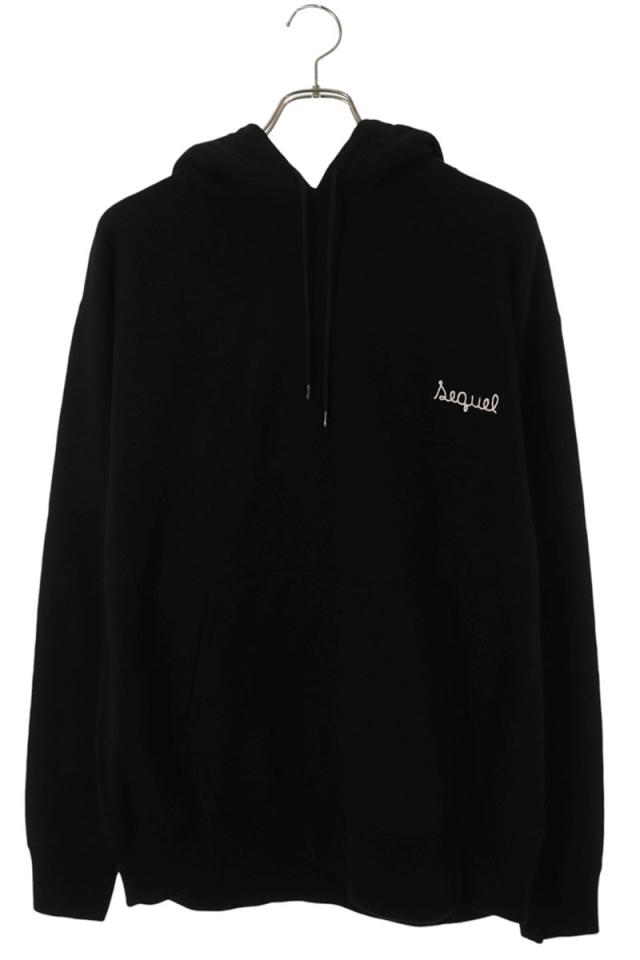 シークエル サイズ:L ロゴ刺繍パーカー 中古 BS99