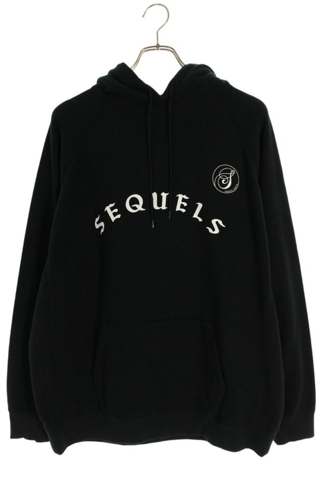 シークエル サイズ:L ロゴプリントパーカー 中古 BS99