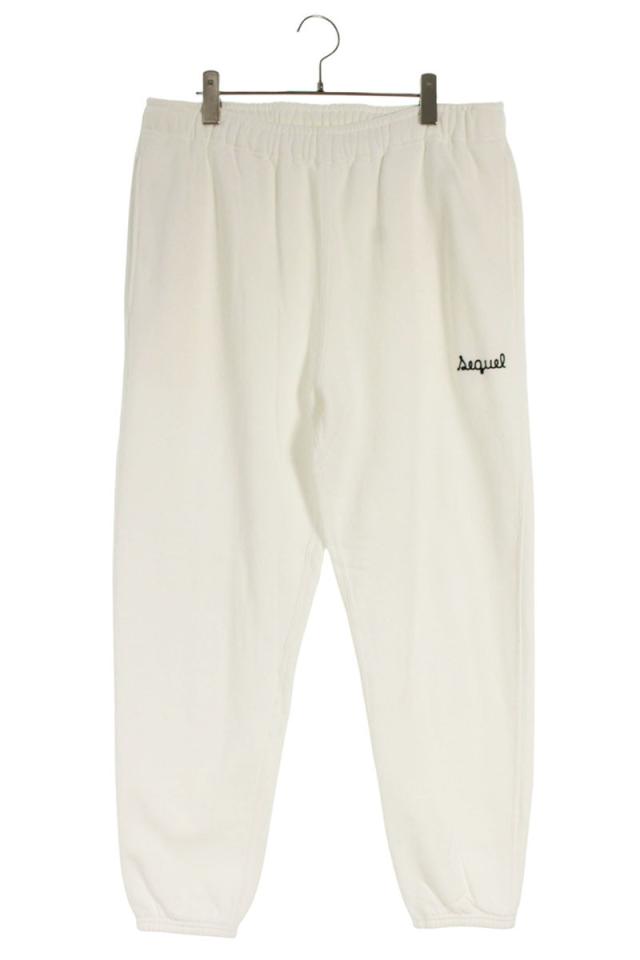 シークエル サイズ:L ロゴ刺繍スウェットロングパンツ 中古 BS99