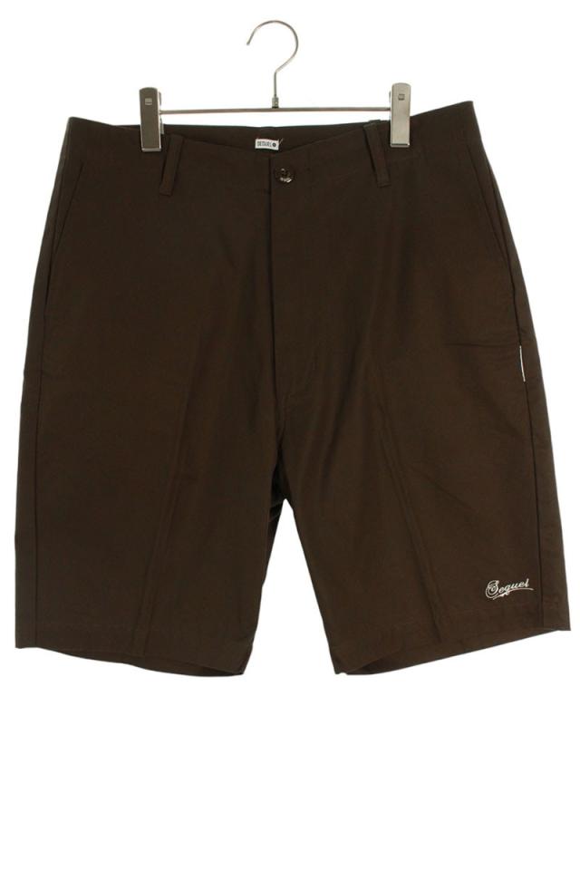 シークエル サイズ:L  TYPE-S ロゴプリントハーフパンツ 中古 BS99