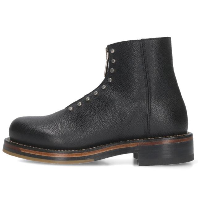 アレキサンダーマックイーン サイズ:41  831111 スタッズセンタージップレザーブーツ 中古 BS99