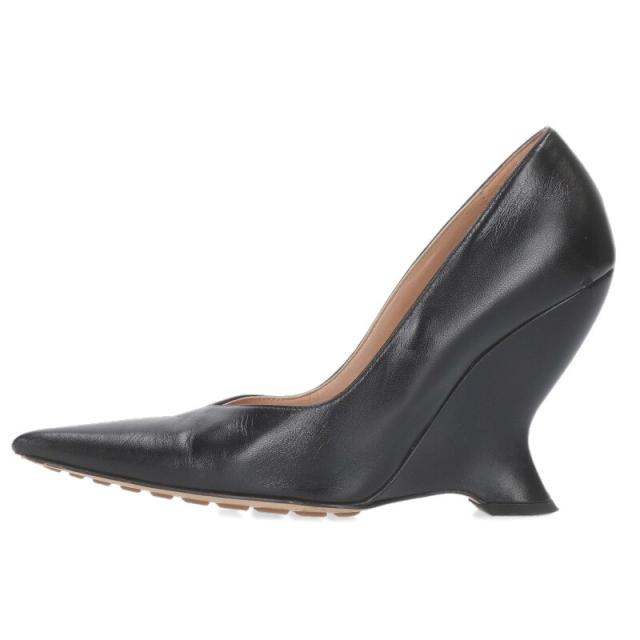 ボッテガヴェネタ サイズ:37  PUNTA ポインテッドトゥウェッジソールパンプス 中古 BS99