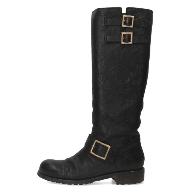 ジミーチュウ サイズ:38  247YULE レザーバイカーブーツ 中古 BS99