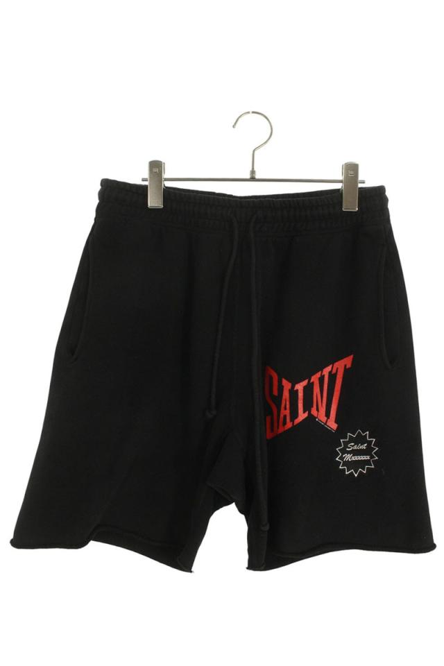 セントマイケル サイズ:S  SM-YS8-0000-046 ロゴプリントスウェットハーフパンツ 中古 BS99
