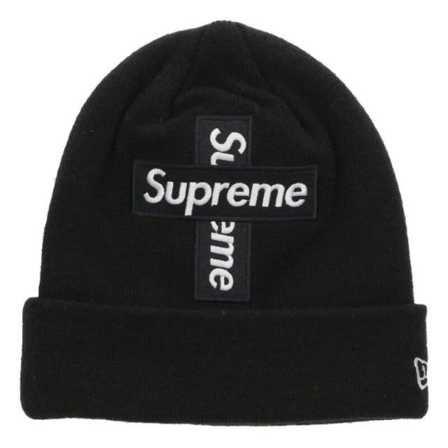 シュプリーム  ニューエラ   New Era Cross Box Logo Beanie クロスボックスロゴビーニーニット帽 中古 BS99