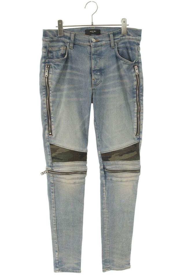 アミリ サイズ:31インチ 蛇腹ジップデザインデニムパンツ 中古 FK04