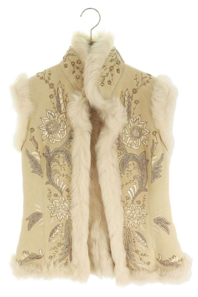 ラルフローレン サイズ:6 裏地ファーシャーリングレザーベスト 中古 BS99