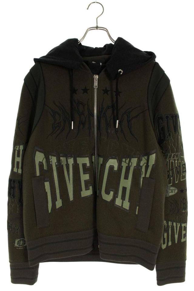 ジバンシィ サイズ:S  BM00ZD4YCC フード付きバーシティブルゾン 中古 SB01