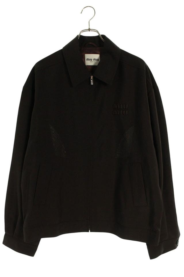 ミュウミュウ サイズ:42  ML1041 ロゴモヘアジップアップブルゾン 中古 SS13