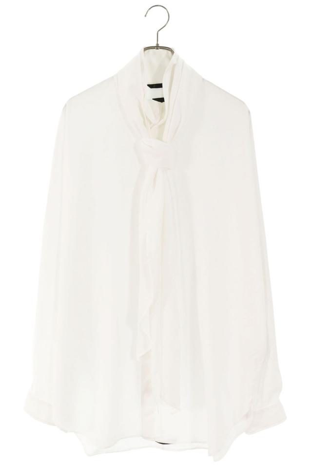 アトウ サイズ:48  AMB-S02 CREPE DE CHINE SCARF SHIRT クレープドスカーフ長袖シャツ 中古 BS99