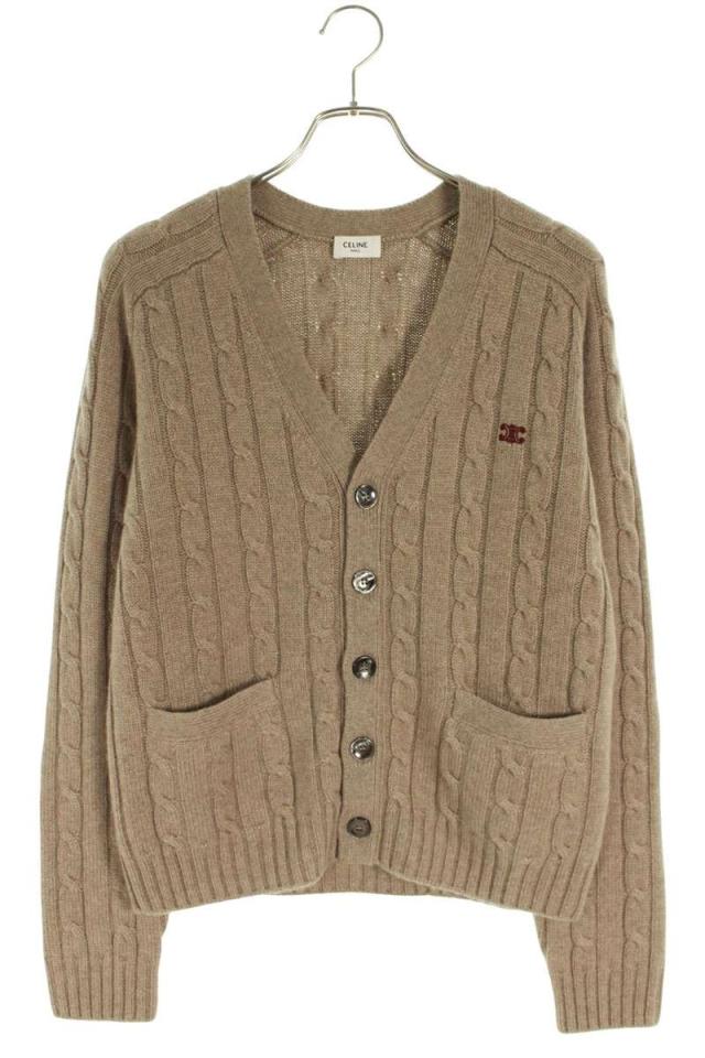 セリーヌ サイズ:S  2AD5G362W トリオンフケーブルニットカシミアカーディガン 中古 SS13