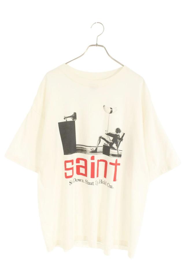 セントマイケル サイズ:XL  25SS  SM-HR8-0000-022 SAINTプリントTシャツ 中古 SB01