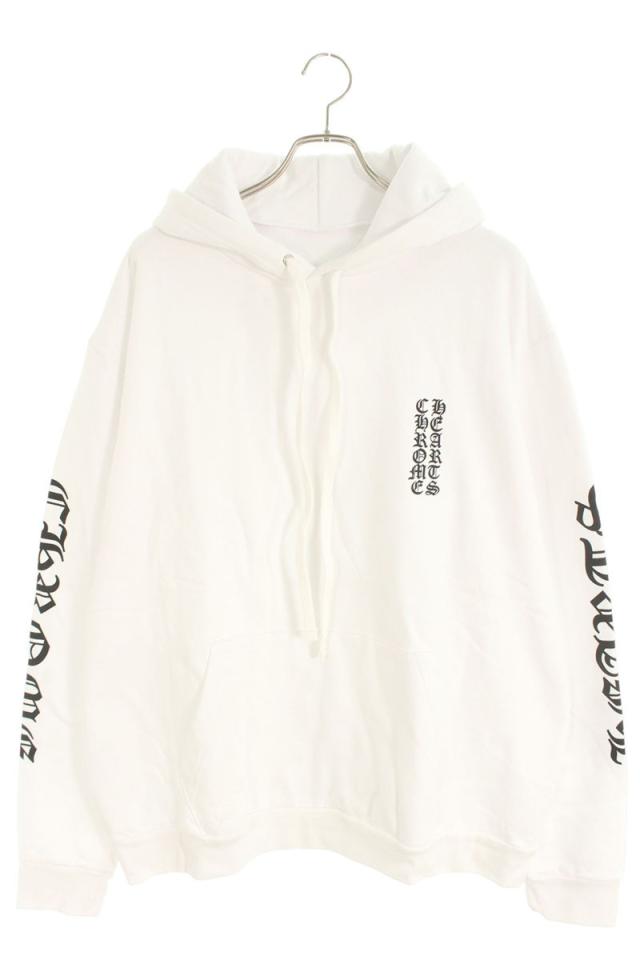 クロムハーツ サイズ:XL  SWTSHRT PLVR バックホースシュープリントプルオーバーパーカー 中古 SJ02