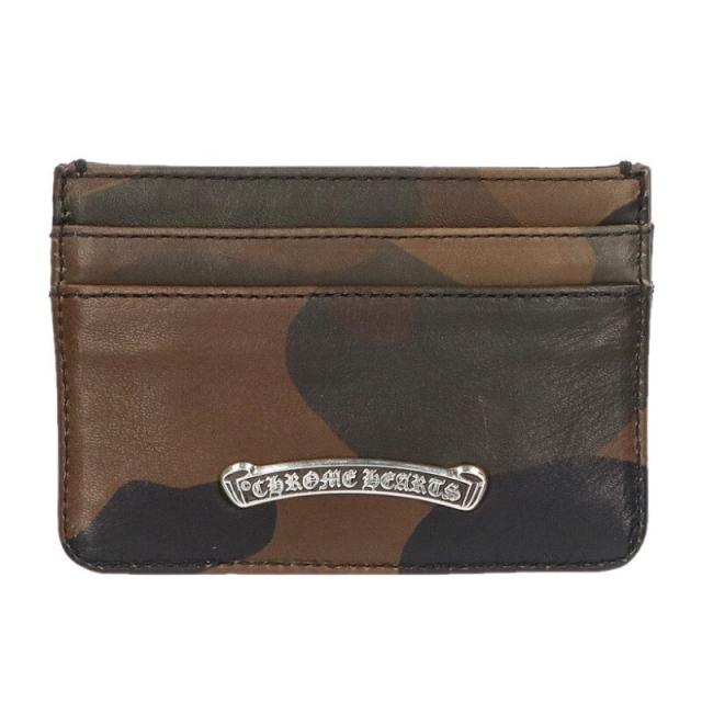 クロムハーツ   DOUBLE SIDE ダブルサイド カモ柄レザーカードケース 中古 SJ02