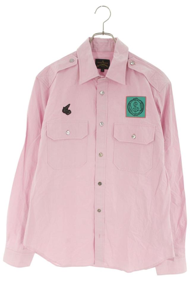 ヴィヴィアンウエストウッドアングロマニア サイズ:L エポレットコットン長袖シャツ 中古 BS99