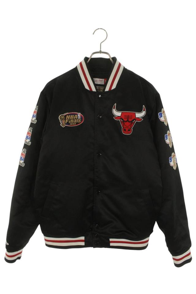 ミッチェルアンドネス サイズ:M  OJBF3232-CBU パッチ装飾スタジャンブルゾン 中古 BS99