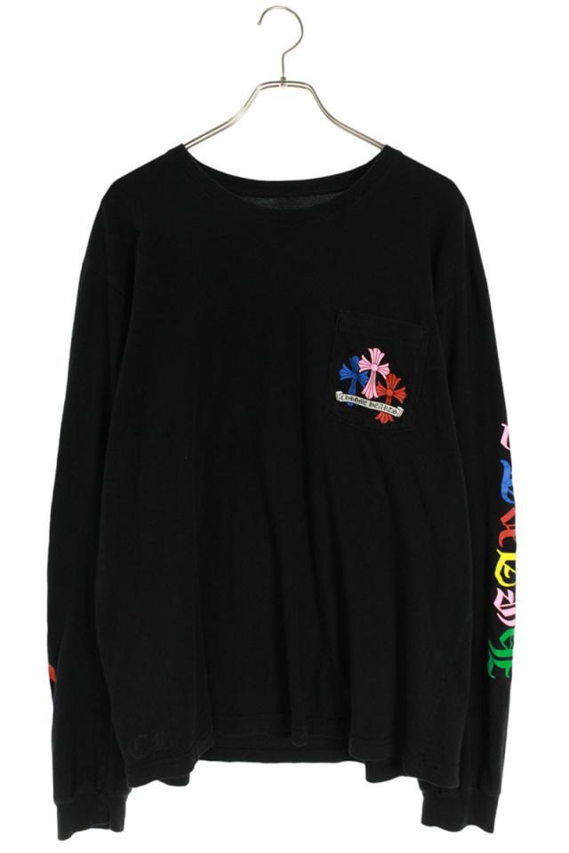 クロムハーツ サイズ:XL  MLTCOL CEM CRS LS マルチセメタリークロスプリント長袖カットソー 中古 OK15