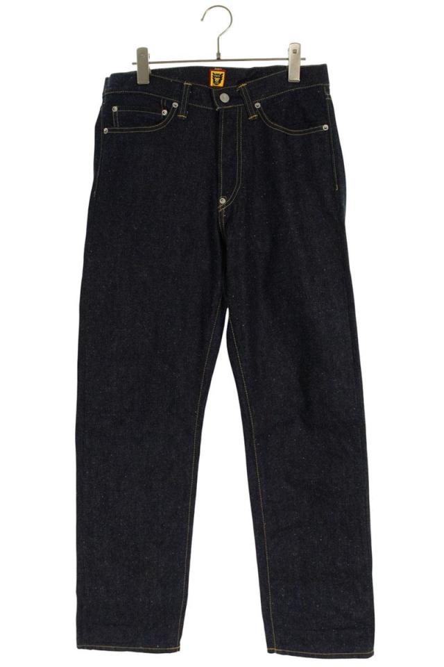 ヒューマンメイド サイズ:28インチ ハートロゴプリントストレートデニムパンツ 中古 FK04