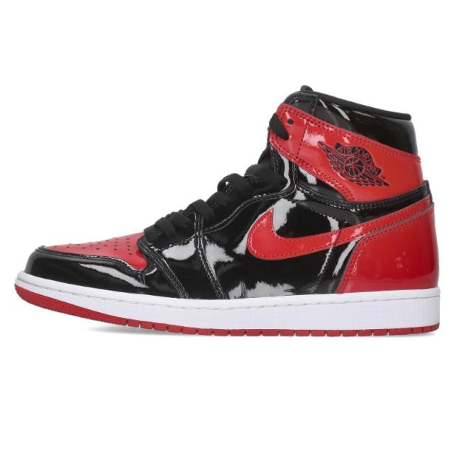 ナイキ サイズ:27cm  AIR JORDAN 1 RETRO HIGH OG Patent Bred 555088-063 エアジョーダン1レトロハイスニーカー 中古 BS99