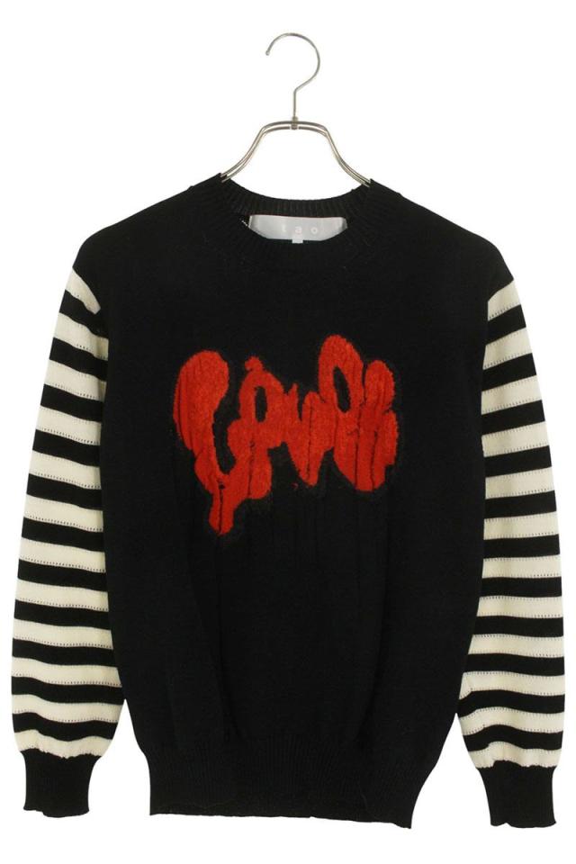 タオ サイズ:S  TK-N015 AD2022 袖ボーダーニット 中古 BS99