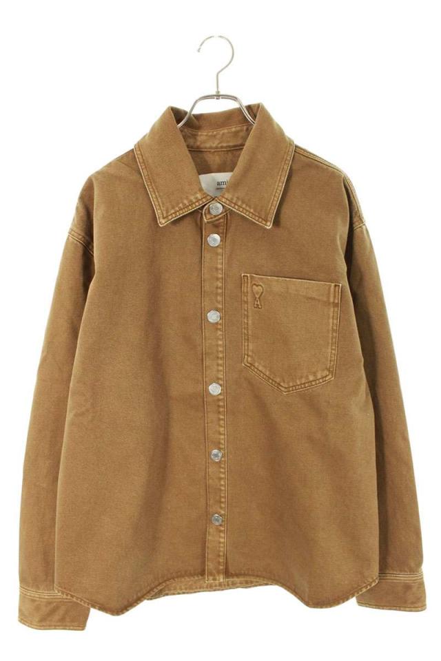 アミアレクサンドルマテュッシ サイズ:M  25AW  UJK788 ハートA刺繍デニムオーバー長袖シャツ 新古品 SB01