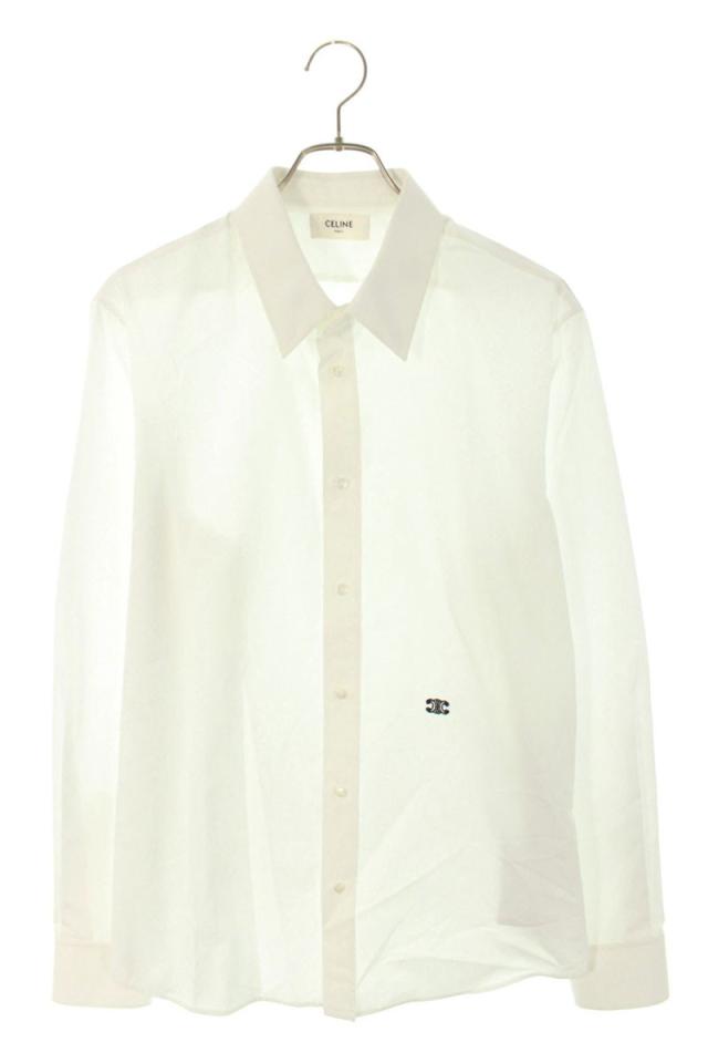 セリーヌ サイズ:39  25AW  2C983100X アナグラム刺繍長袖シャツ 新古品 SS13
