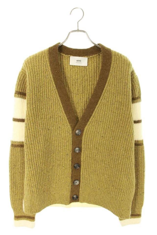 アミアレクサンドルマテュッシ サイズ:XL  25AW  HKC358 バイカラーカーディガン 新古品 SB01