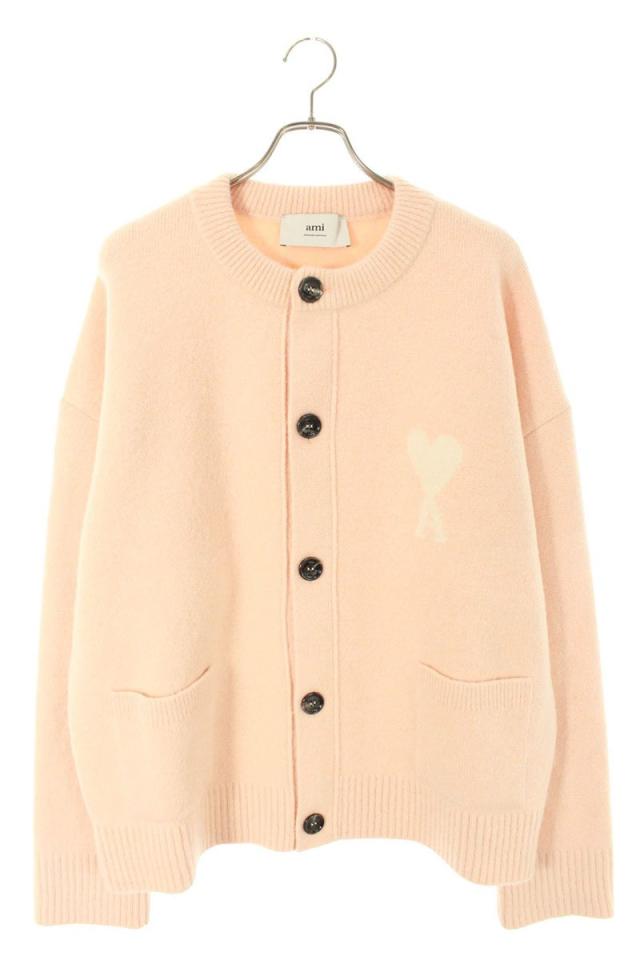 アミアレクサンドルマテュッシ サイズ:XL  25AW  UKC366 ハートA刺繍ノーカラーカーディガン 新古品 SB01