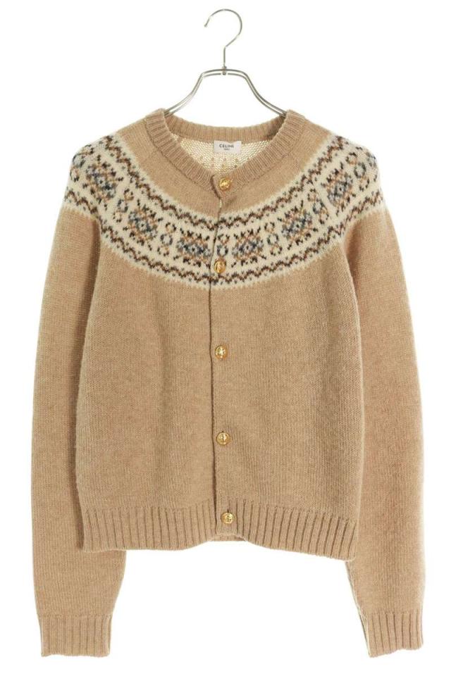 セリーヌ サイズ:S  25AW  RY0FY0ZQ5 トリオンフフェアアイルカーディガン 新古品 SB01