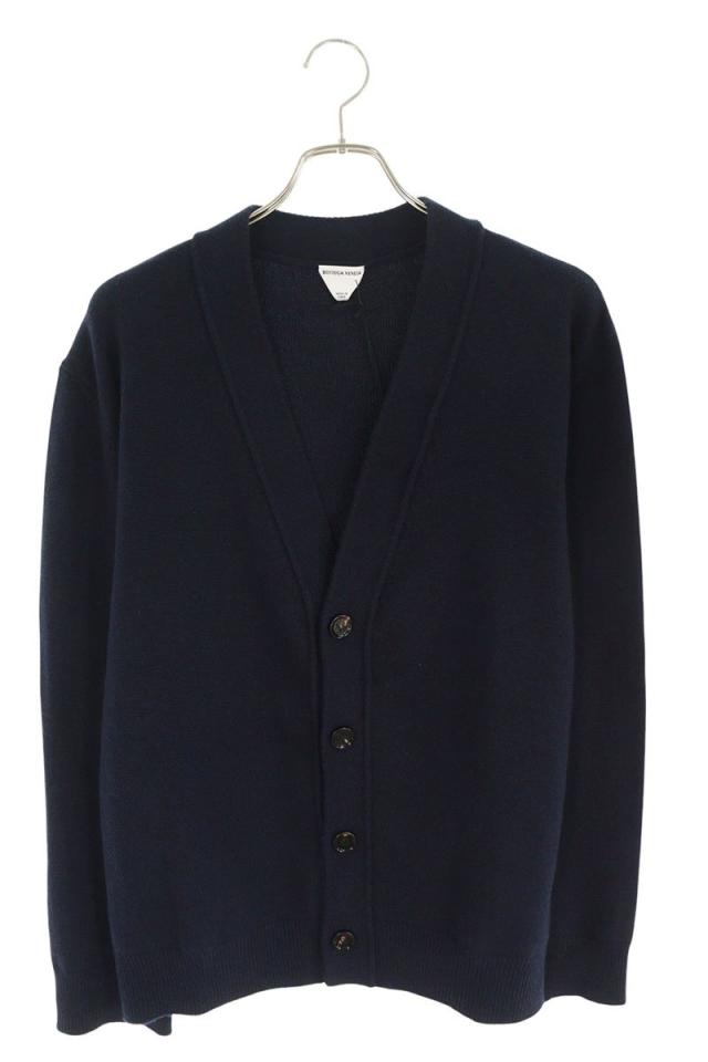 ボッテガヴェネタ サイズ:S  777588 V2MM0 エルボーイントレチャートパッチカシミヤカーディガン 新古品 SB01