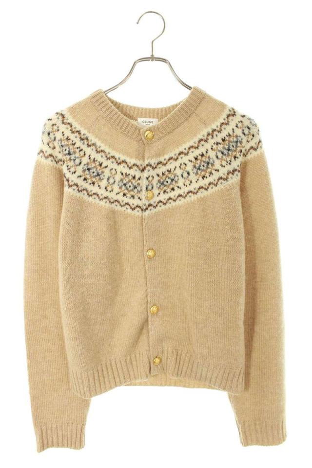 セリーヌ サイズ:M  25AW  RY0FY0ZQ5 トリオンフフェアアイルカーディガン 新古品 SS13