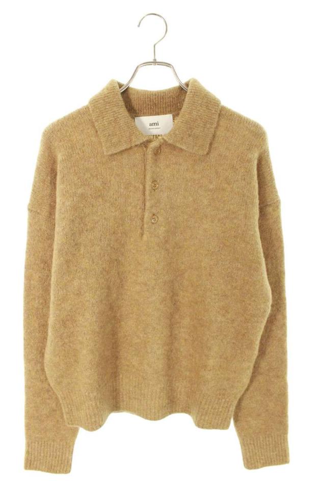 アミアレクサンドルマテュッシ サイズ:L  25AW  HPL405 ロゴ刺繍アルパカポロニット 新古品 SB01