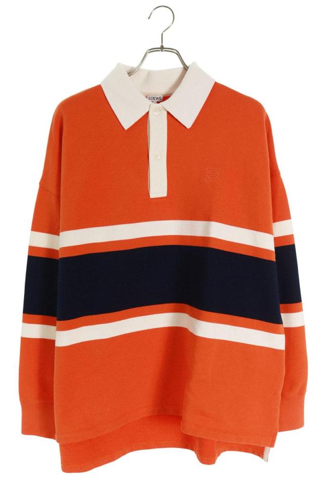 ロエベ サイズ:M  H526Y23X76 アナグラムボーダーポロニット 新古品 SB01