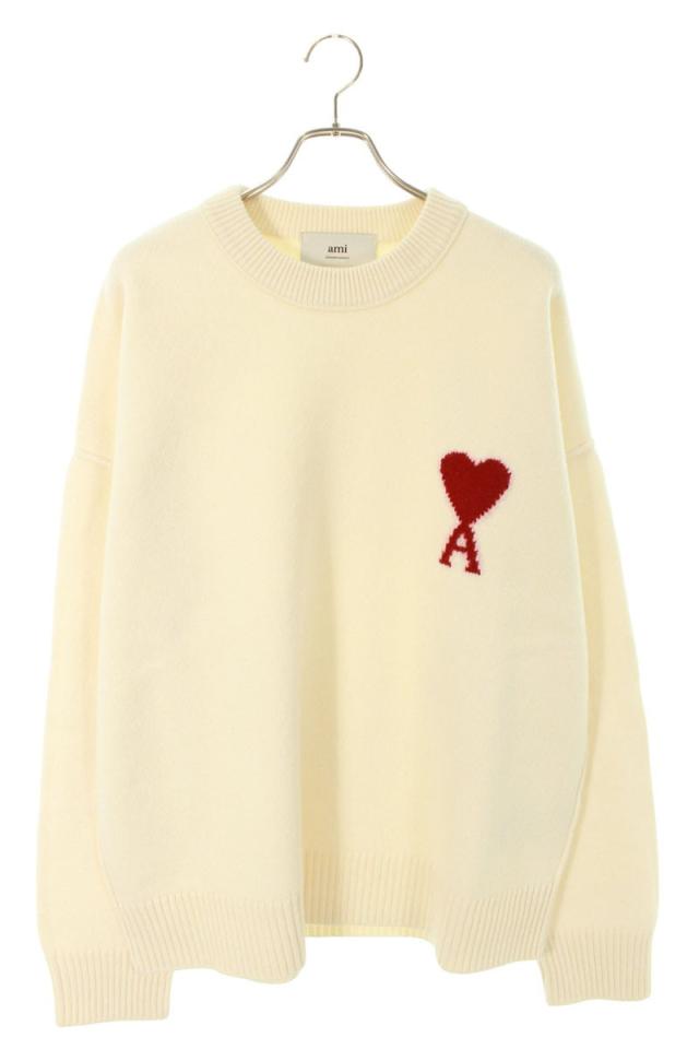 アミアレクサンドルマテュッシ サイズ:XXL  25AW  UKS838 ハートA刺繍クルーネックニット 新古品 OM10