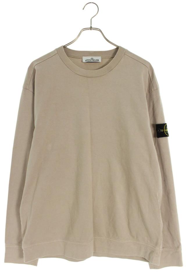 ストーンアイランド サイズ:L  101563750 袖ワッペンガーメントダイ長袖カットソー 中古 OM10