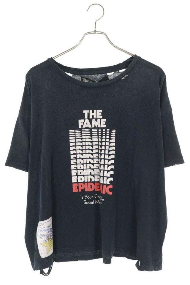 パリーハリウッド サイズ:M  25AW  2U004Q3009 メッセージプリントTシャツ 新古品 SS13