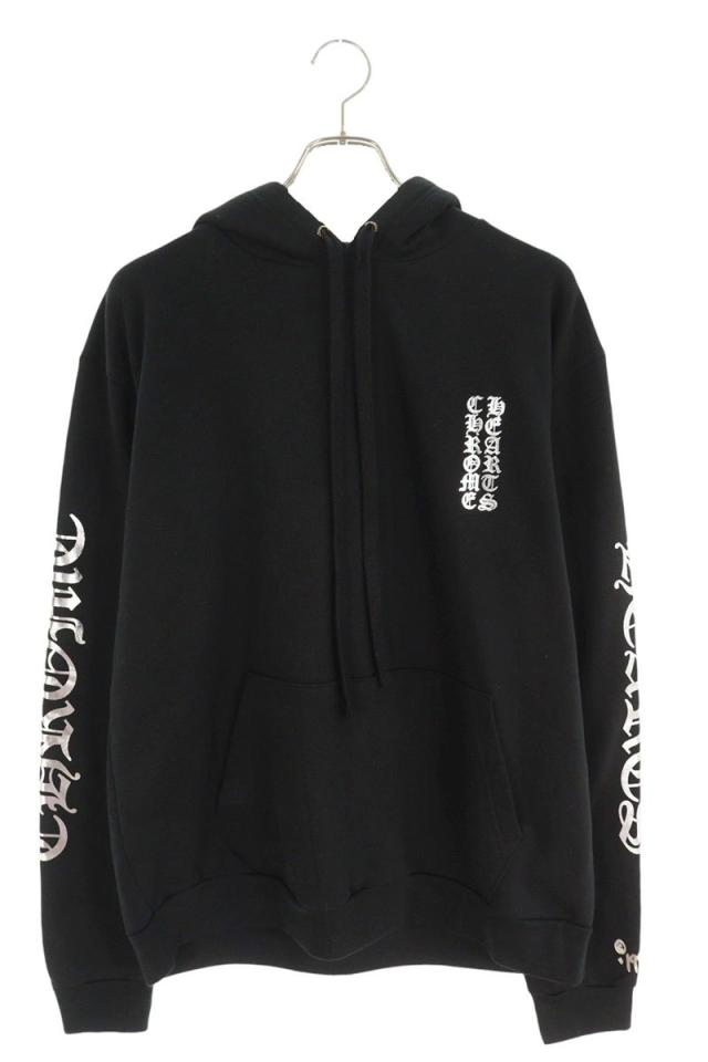 クロムハーツ サイズ:M  SWTSHRT PLVR 1988アームロゴプリントプルオーバーパーカー 中古 SJ02