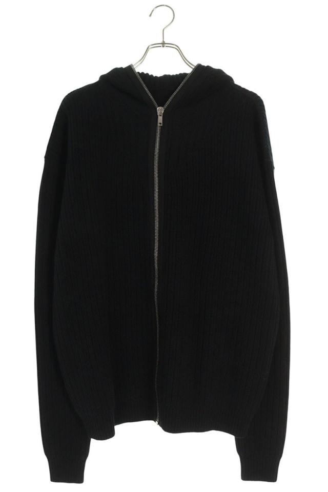 リックオウエンス サイズ:M  25AW  RU02E1647-KWV ジップアップニットパーカー 新古品 SB01