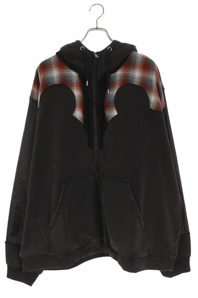 メゾンマルジェラ  ペンドルトン サイズ:S  S67HG0022 ダブルネームヨーク切り替えジップアップパーカー 新古品 SB01