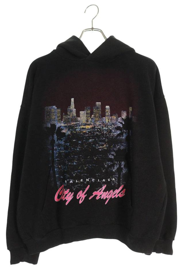 バレンシアガ サイズ:M  25AW  767877 TSVR3 シティオブエンジェルミディアムフィットパーカー 新古品 SB01