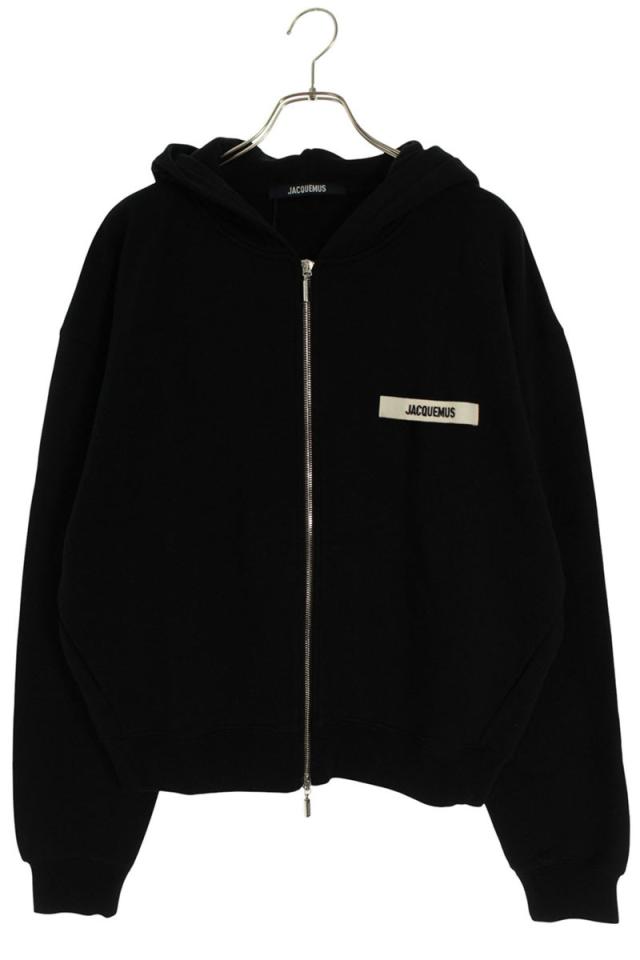 ジャックムス サイズ:L  25AW  HOM00257AJ00126 ロゴテープジップアップパーカー 新古品 SB01