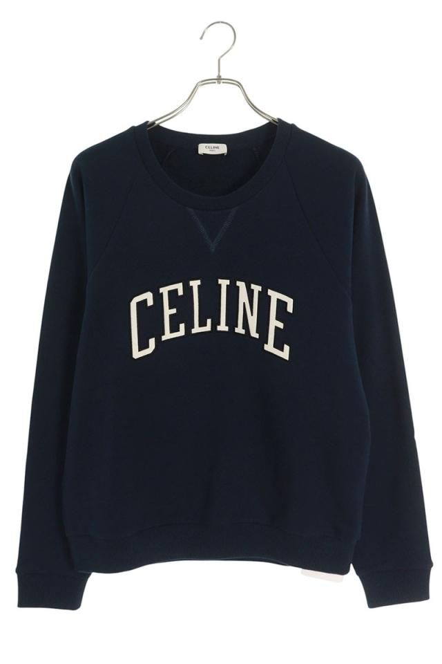 セリーヌ サイズ:M  25AW  RY0HD670Q ロゴワッペンスウェット 新古品 SB01