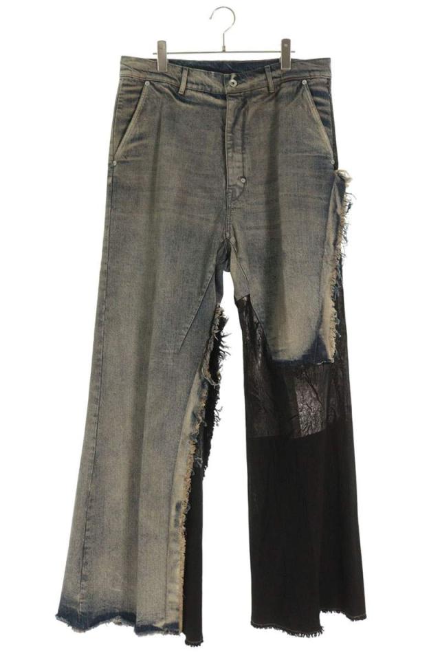 リックオウエンス サイズ:32  25AW  RR02E1308Joris ドッキングフレアデニムパンツ 新古品 SB01